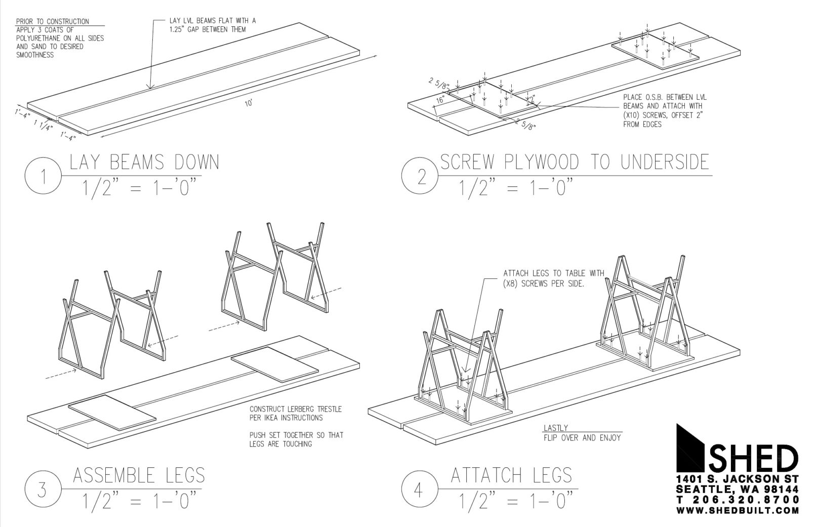SHED Architecture & Design | Seattle Modern Architects | Ikea Table